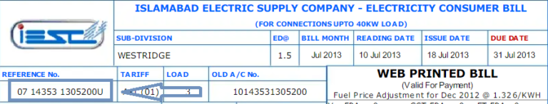 IESCO ONLILNE BILL - Pesco Online Bills