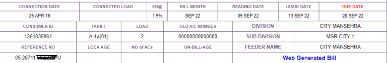 Pesco Bill Detailed Information - Pesco Online Bills